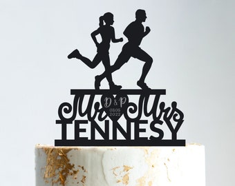 Running Cake Topper | Etsy