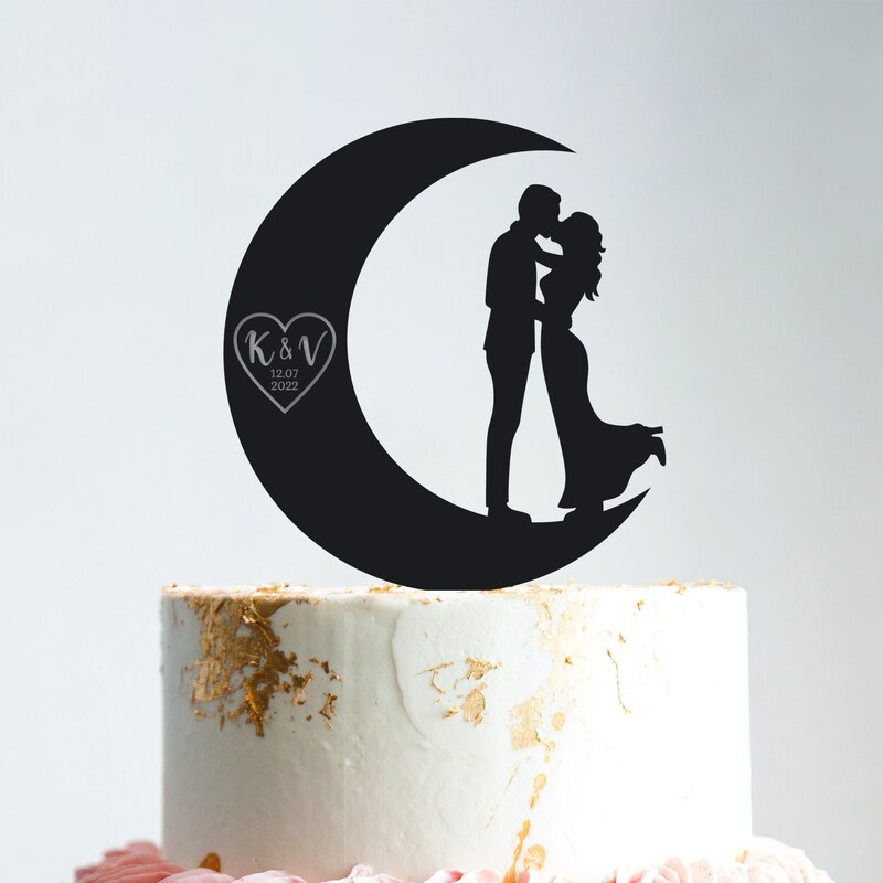 Moon Cake Topper - Etsy Australia