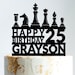Personalized Chess Cake Topper Birthday,chess Table Birthday Cake ...