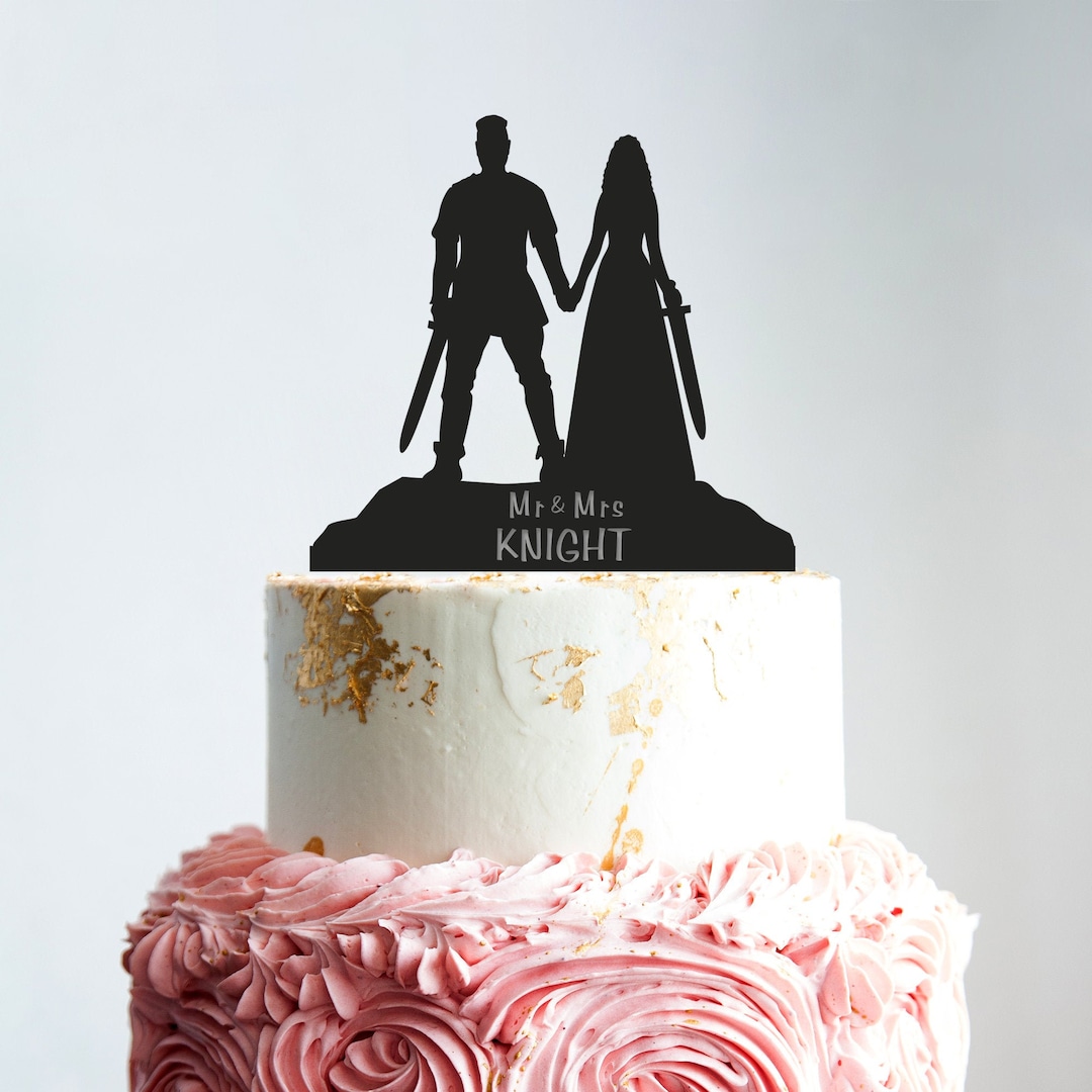 Custom Mr and Mrs Viking Wedding Cake Topper,viking Cake Topper,viking ...