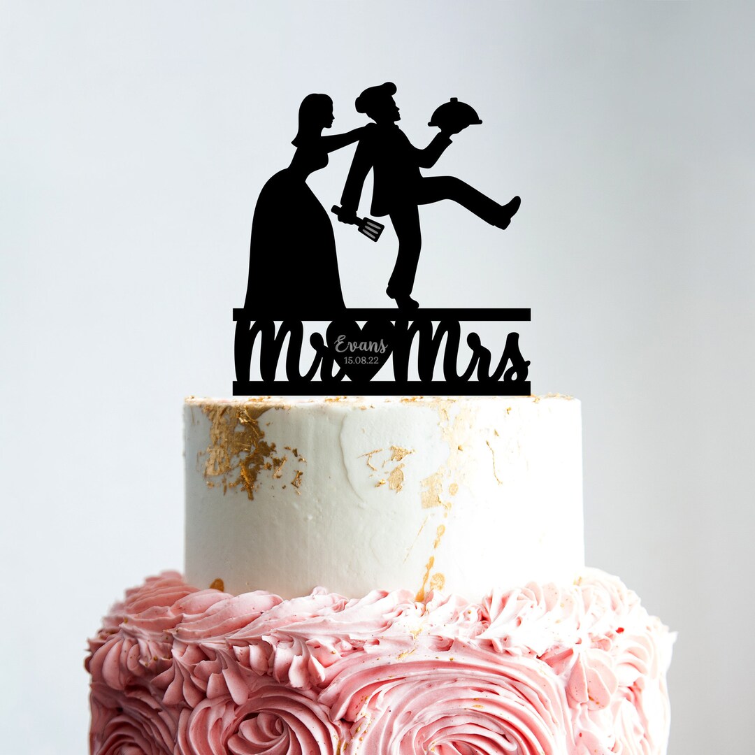 Custom Chef Wedding Cake Topper,masterchef Cake Topper Wedding,custom ...
