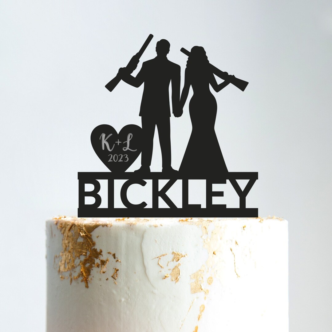 Gun Wedding Cake Topper,rifle Wedding Cake Toppers,hunt is Over Cake ...