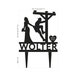 Lineman Wedding Cake Topper With Date,electrician Lineman Wedding ...