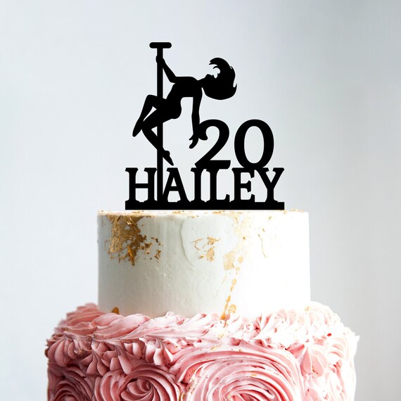 Pole Dancer Birthday Cake Topperpersonalized Pole Dancing | Etsy