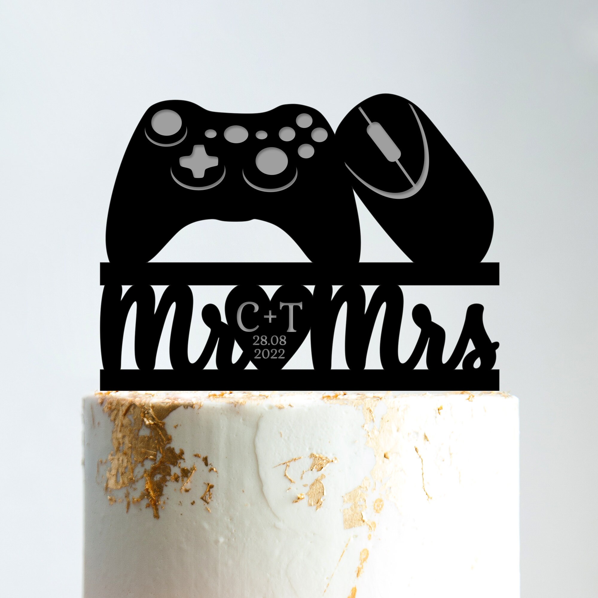 Cake Topper Game Computer Mousexbox Cake Toppergame Cake | Etsy