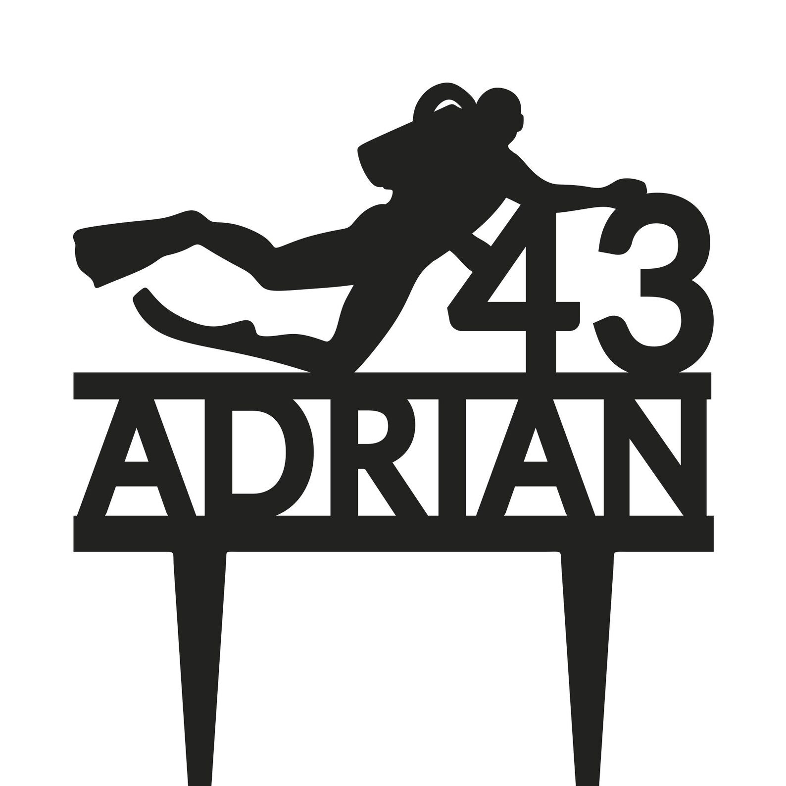 Diver Birthday Cake Topper,diving Cake Topper,scuba Dive Personalized ...