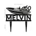 Speed Boat Cake Topper,boat Cake Topper Birthday,boat Theme Birthday ...