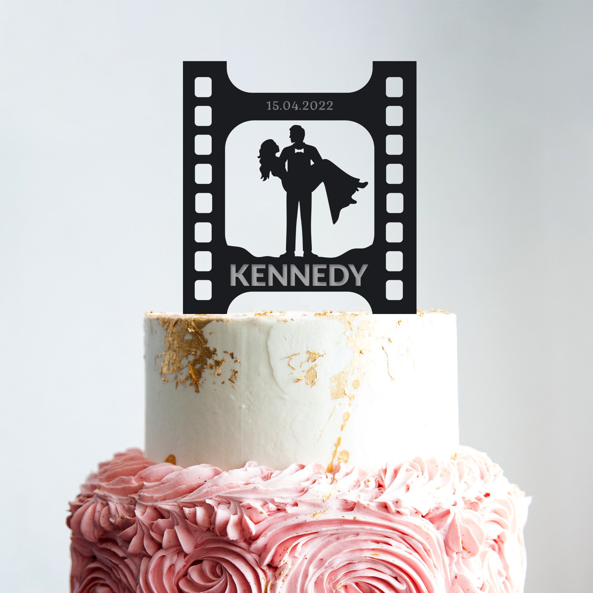 Movie cake toppermovie theme wedding cake topper movie | Etsy