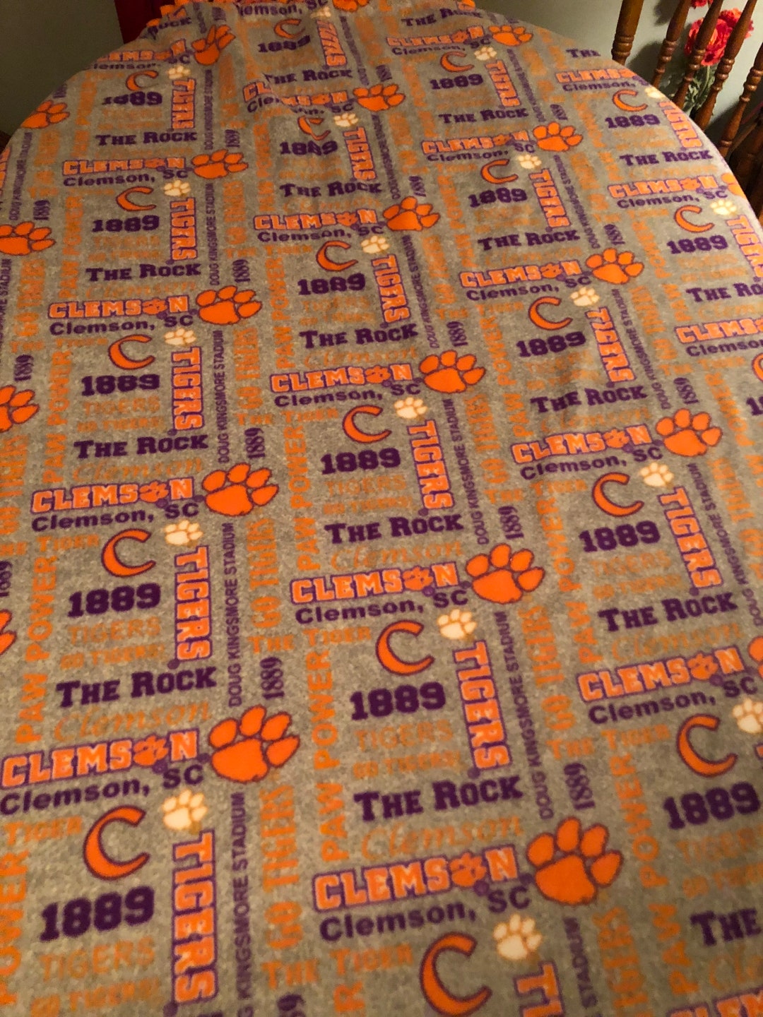 Clemson Tigers Fleece Hand Tied Baby Blanket - Etsy
