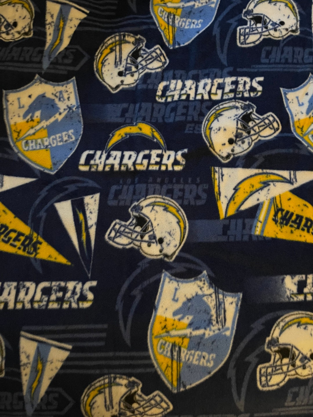 Los Angeles Chargers XL Handtied Fleece Throw Blanket - Etsy