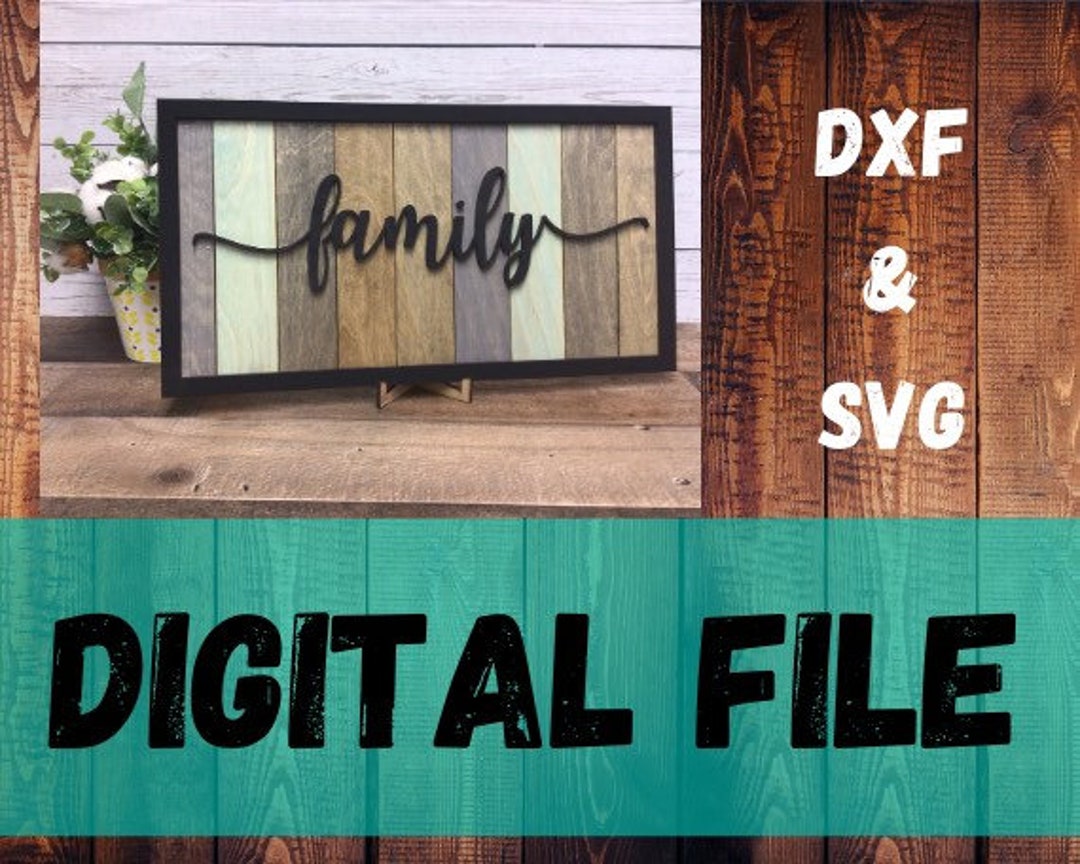Family Sign,laser Cut Family Sign,laser Cut File, Laser File, Family ...