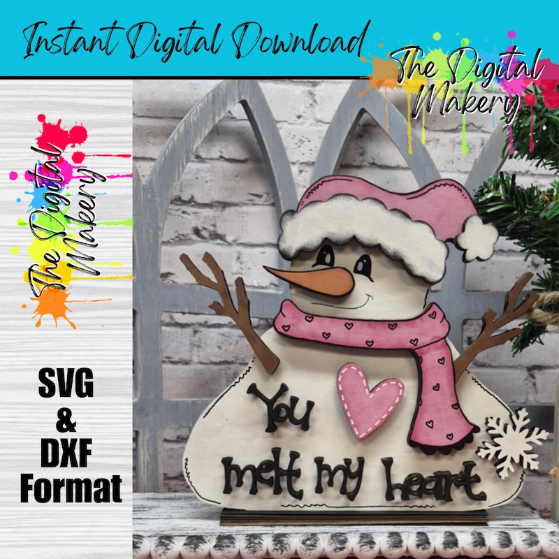 Snowman Valentine Sign - Etsy