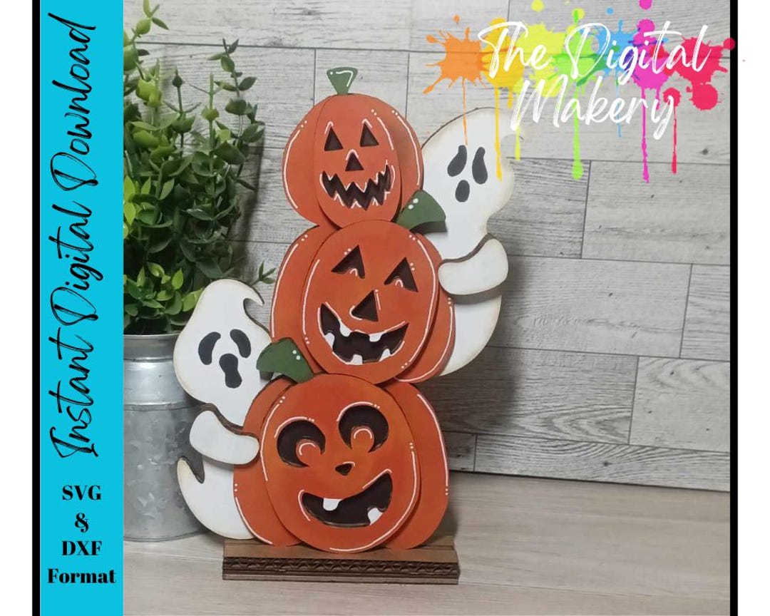 Halloween Ghost Laser Cut File | Halloween SVG | Ghost Decor | DIY ...