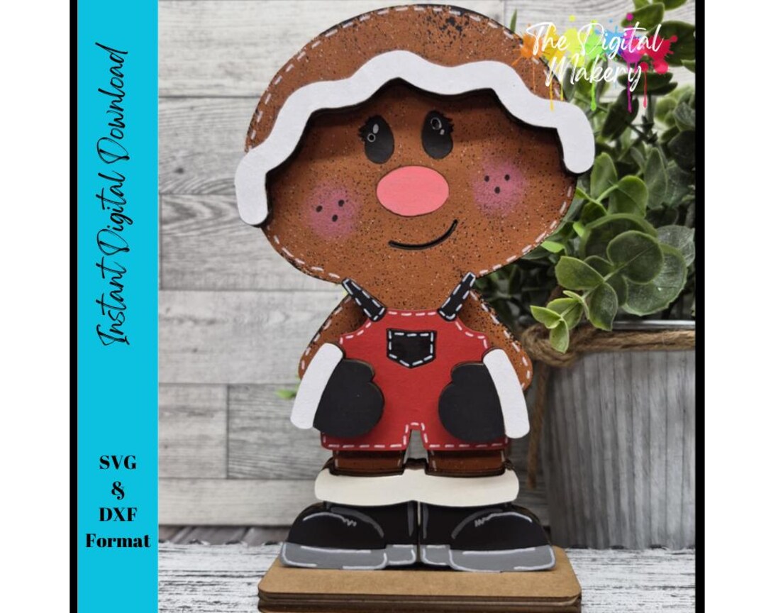 Christmas Gingerbread Boy SVG | Gingerbread Man SVG | DIY Christmas ...