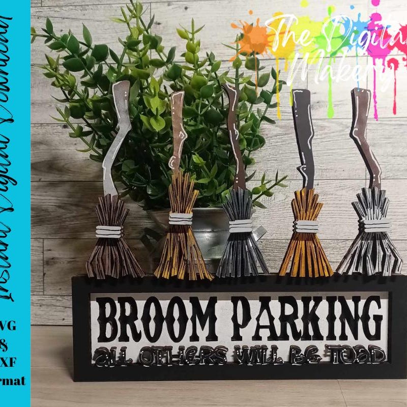 Broom Parking Sign - Etsy