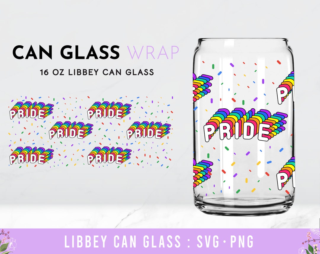 LGBTQ Glass Wrap Svg | Pride Month Glass Wrap Svg | Love is Love ...