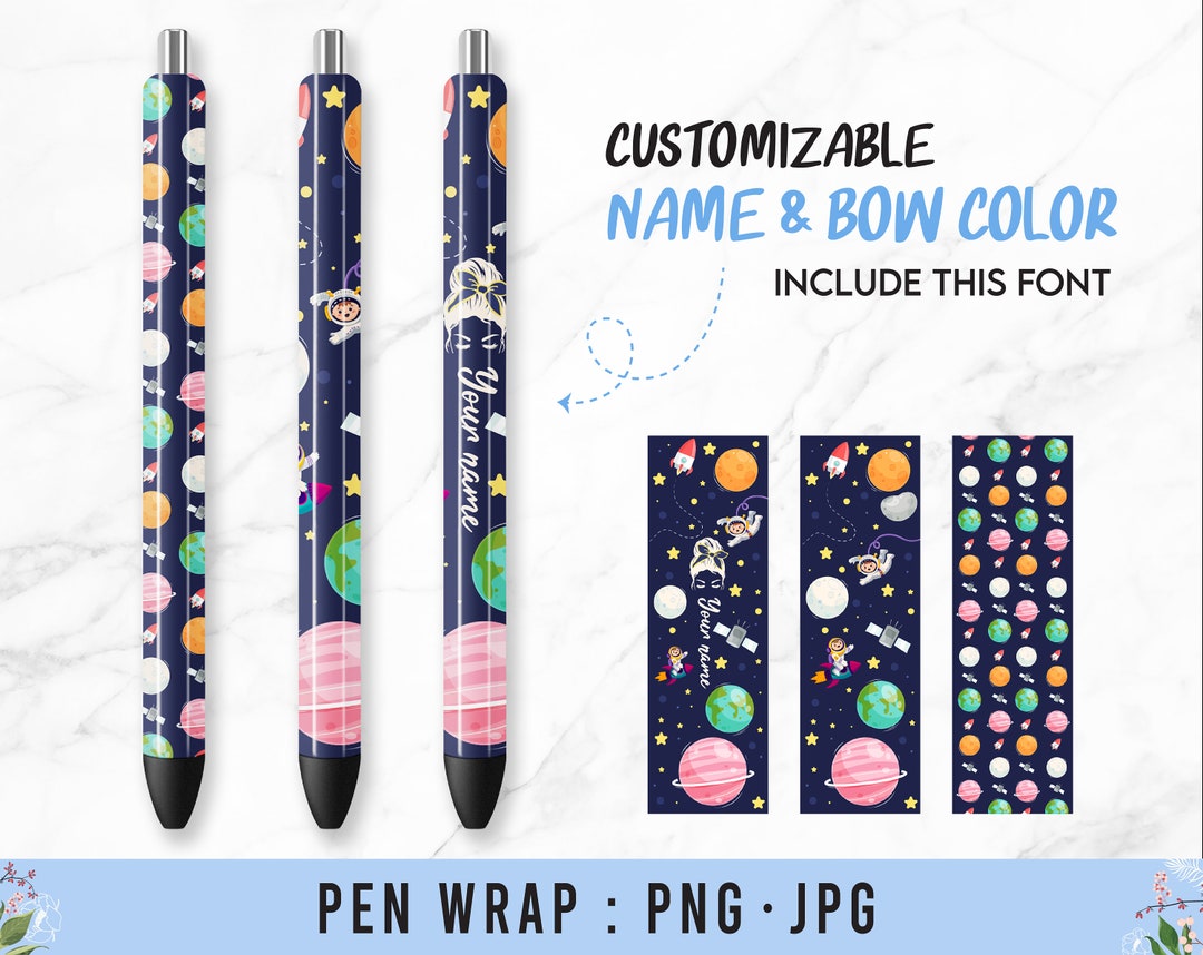Galaxy Star Pen Wrap, Spaceship and Galaxy Star Pen Wrap, Star Pen Wrap ...