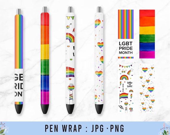 LGBTQ Pen Wrap Pride Month Pen Wrap Love is Love Pride - Etsy