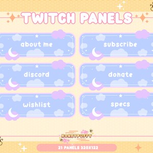 Cloudy Panels - Lo-fi / Aesthetic Twitch Panels / Cute Twitch Panels ...