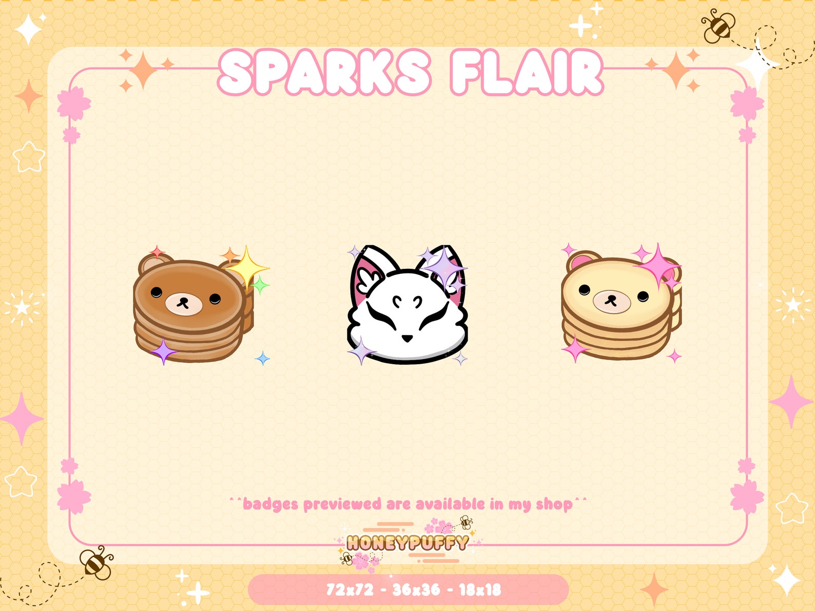 Sparkles / Sparks / Shiny / Twitch Badge Flair - Etsy