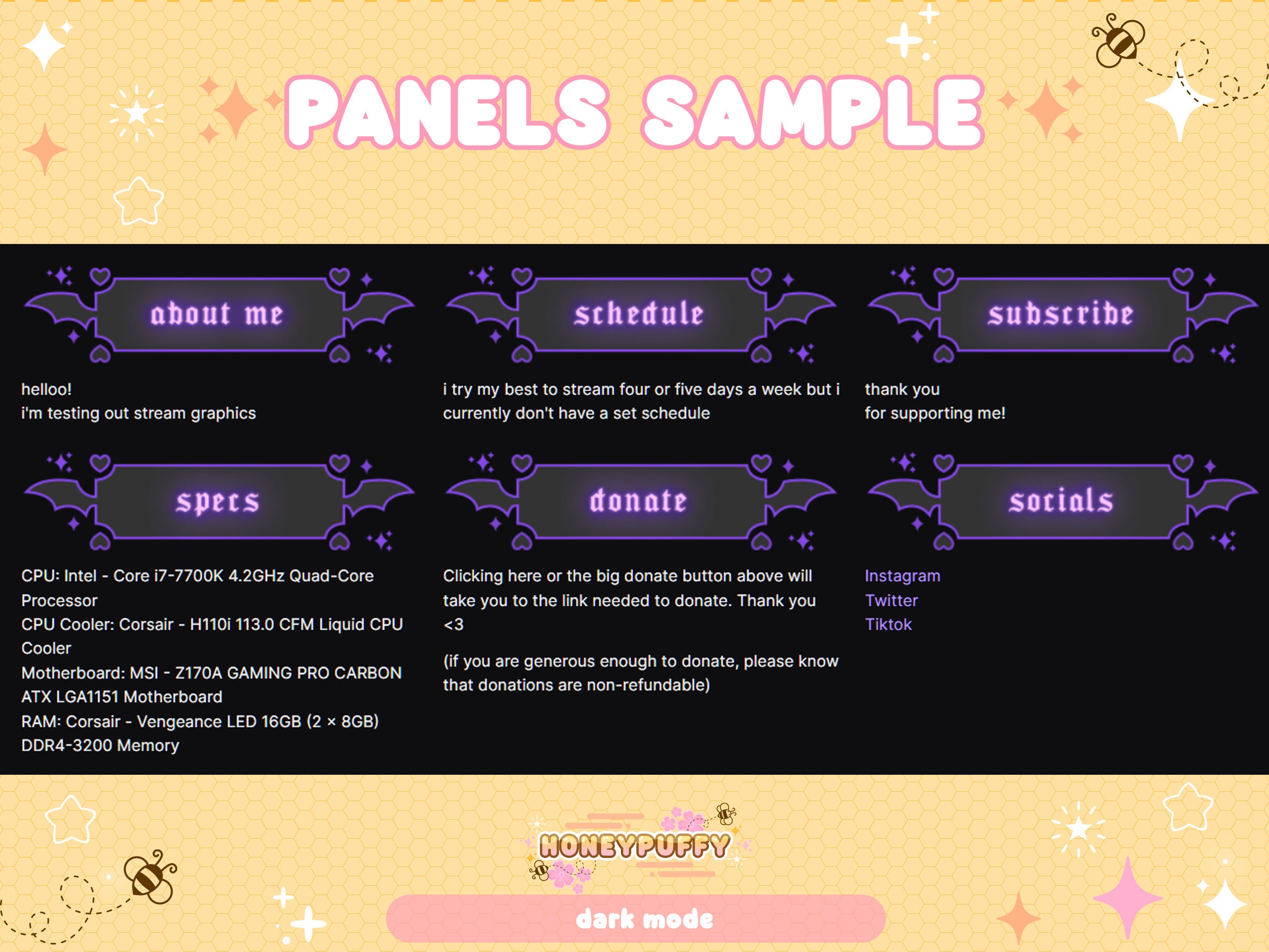 Demon Wings Bat Wings Succubus Wings Twitch Panels / Aesthetic / Cute ...