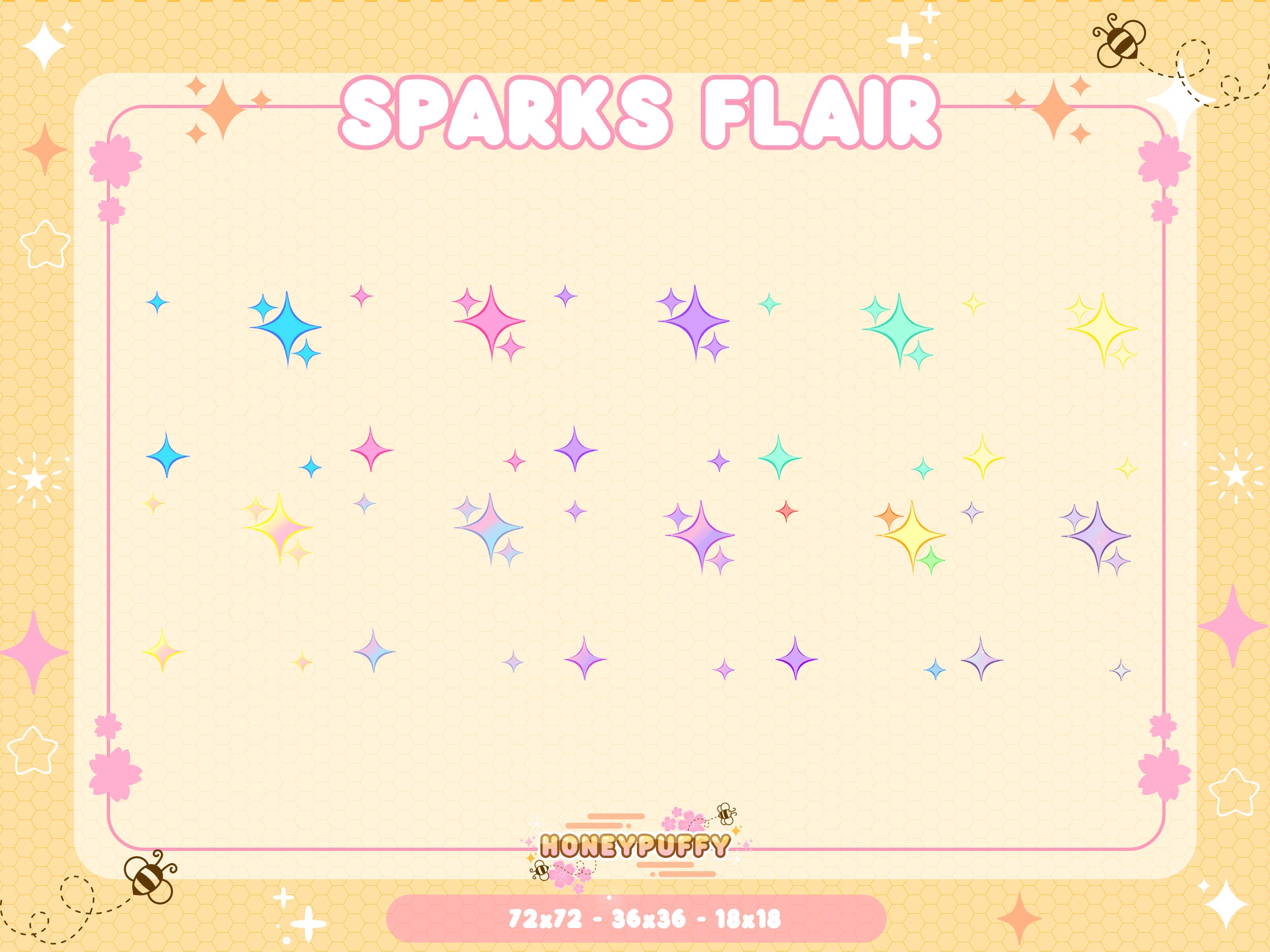 Sparkles / Sparks / Shiny / Twitch Badge Flair - Etsy