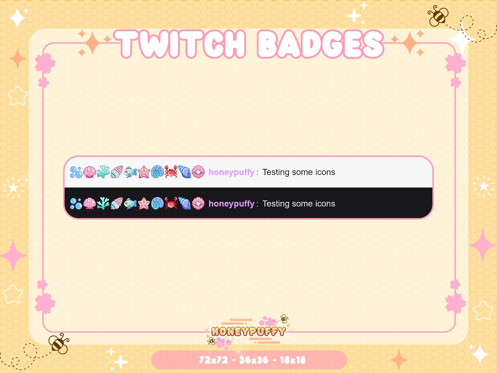 Ocean Themed Pastel Twitch Badges: Sub Badges - Bit Badges - Twitch ...