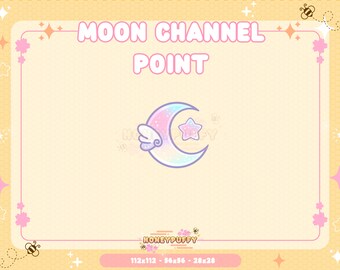 Blue Moon Channel Points for Twitch Crescent Moon Emotes Twitch Stream ...