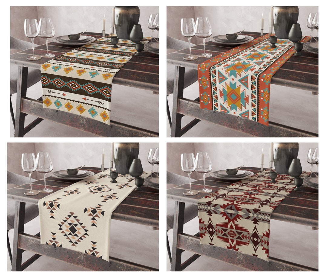 Southwestern Table Runner, Western Decor, Native American Table Runner ...