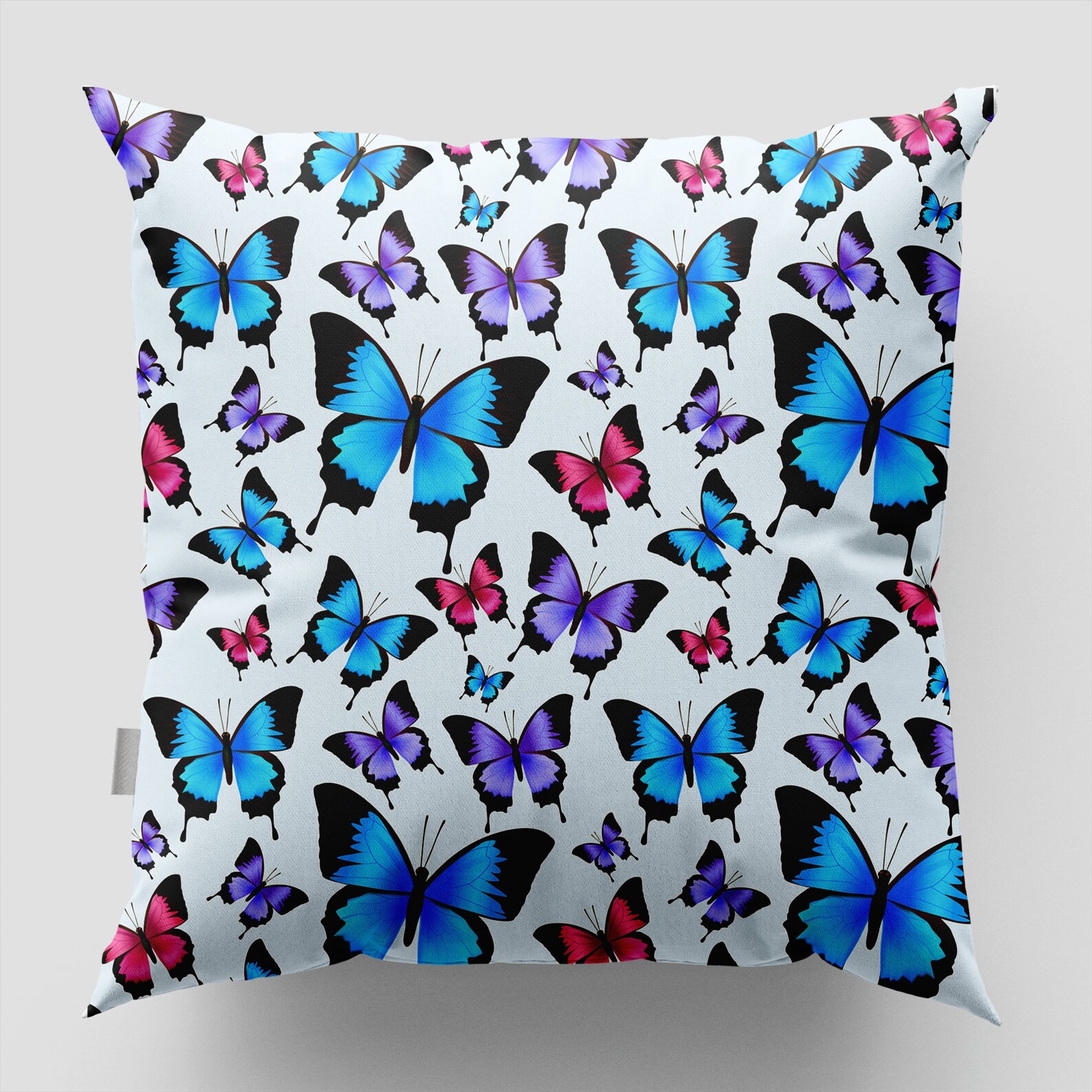 Butterfly Pillow|colorful Butterflies Pillow Cover|blue Butterfly ...