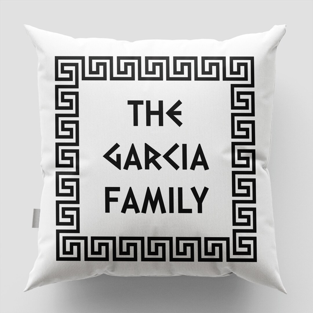 Personalized Greek Pillow, Custom Greece Pillow, Greek Gift, Greece ...