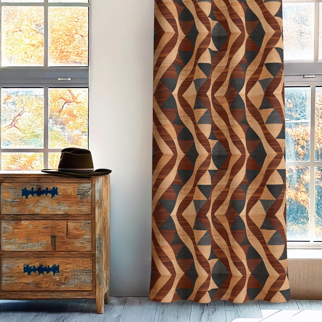 Rustic Bedroom Drapery Panels, Indigenous Window Treatment, Anatolian ...