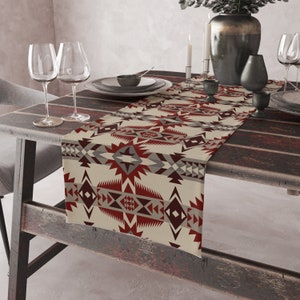 Southwestern Table Runner, Western Decor, Native American Table Runner ...