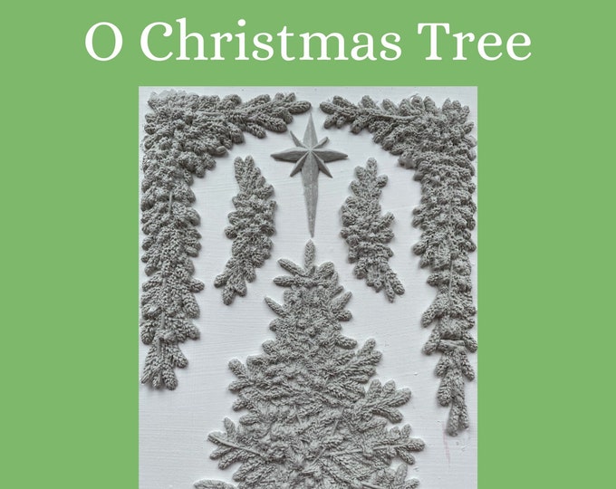 O Christmas Tree IOD Mould Iron Orchid Designs Christmas Holiday Mold ...