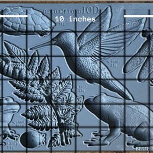 IOD Dewdrop Pond Mould * Iron Orchid Designs Frog Hummingbird Snail ...