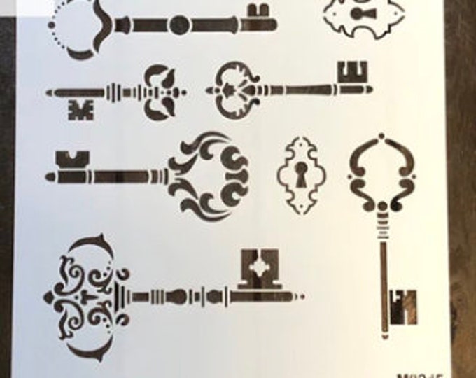 Keyhole Embellishment Stencil 6 X 6 by Studior12 STCL610 - Etsy