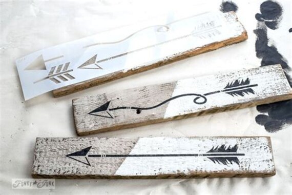 Arrow Stencil Mylar Reusable Raised Stencil Kit Arrows | Etsy