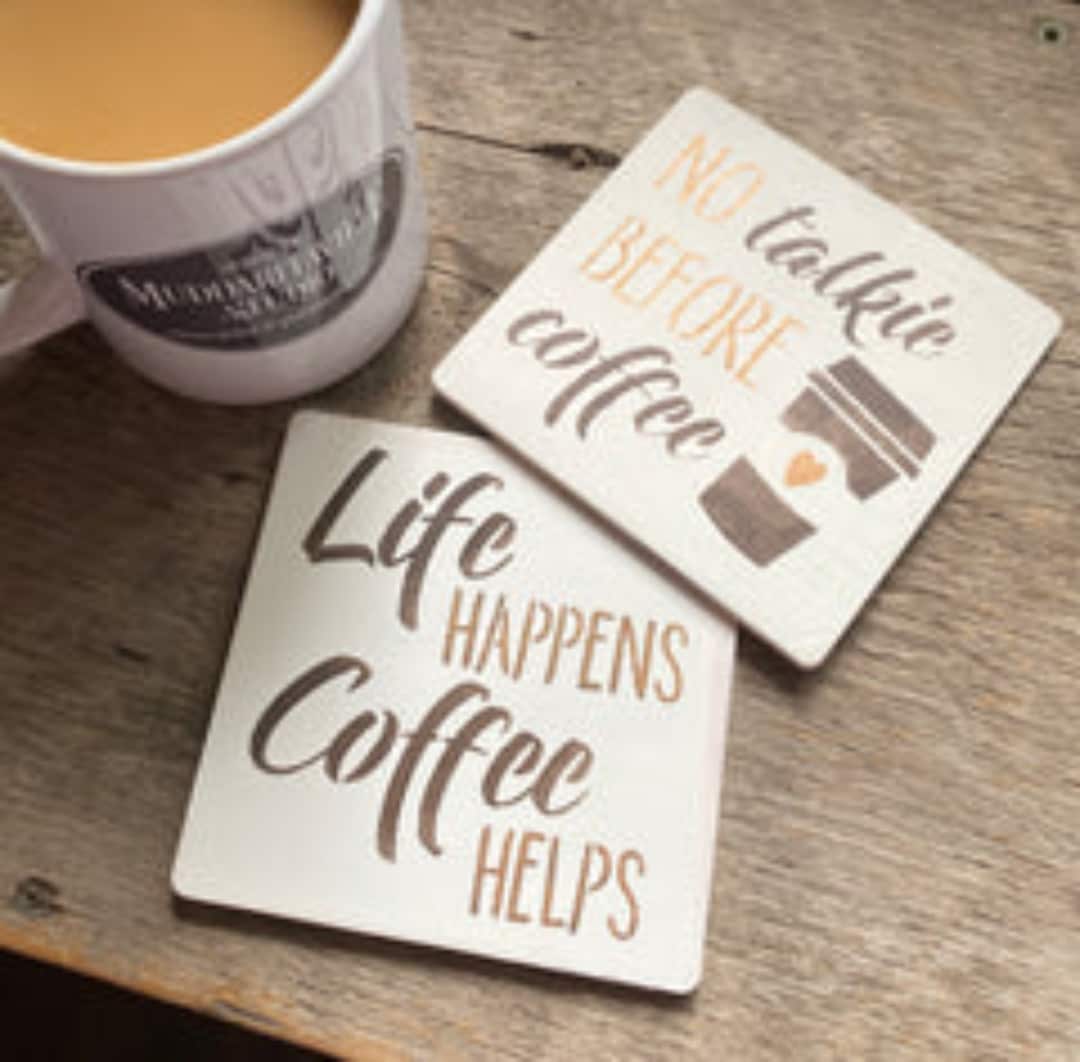 Coaster Stencil Set * Muddaritaville Studios Mylar Reusable Stencil to ...