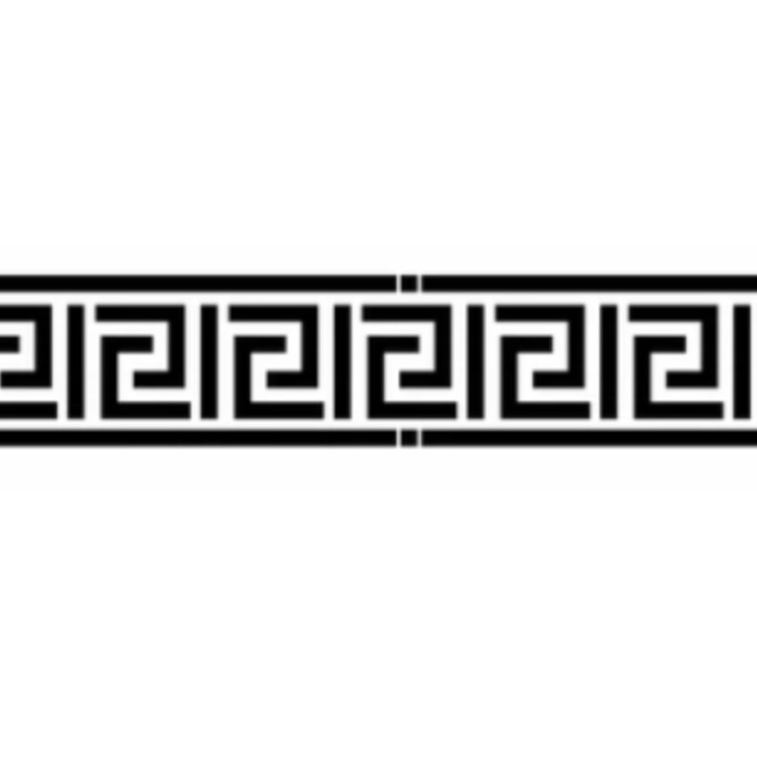 Greek Key Border Stencil * Mylar Reusable Stencil for Paint or Raised ...