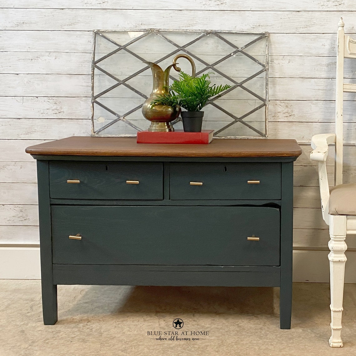 Fusion Chestler Paint Pint * Fusion Mineral Paint Dark Moody Blue Green ...