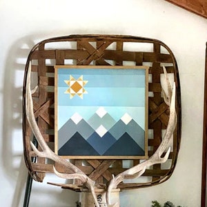 Rocky Mountain Barn Quilt Pattern Baker Nest Tutorial Instructions DIY ...