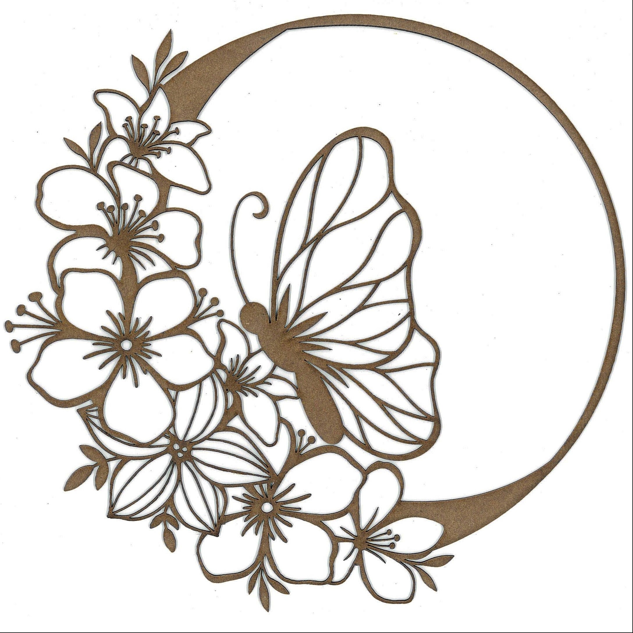 How To Draw A Butterfly Landing On A Flower