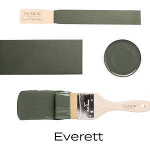 Fusion Everett Paint Pint * Fusion Mineral Paint Olive Army Green No Wax Furniture and Cabinet ...