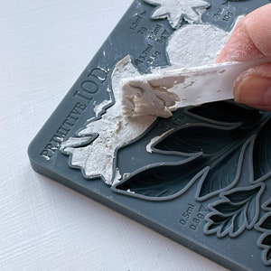 IOD Primitive Mould * Iron Orchid Designs Folk Art Flowers Rabbits ...