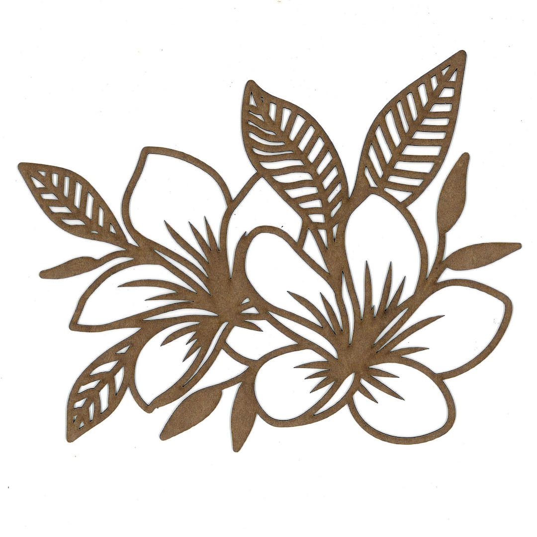 Polyonlay Floral Wood Applique S120 * Laser Cut Paintable and Bendable ...