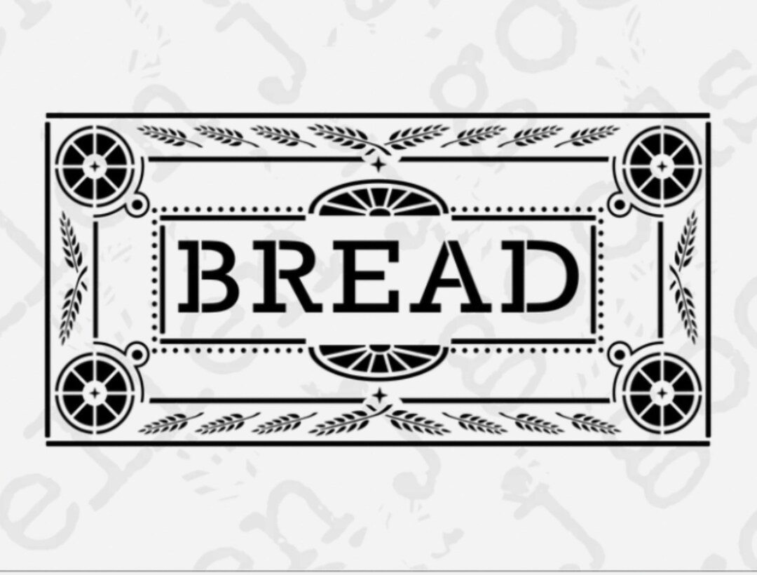Bread Box Vintage Stencil * Ellen J Goods Antique Bread Cake Box ...