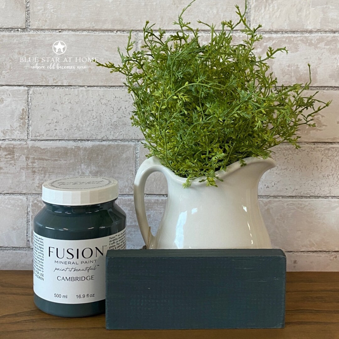 Cambridge Fusion Mineral Paint Pint Dark Blue Teal No Wax - Etsy