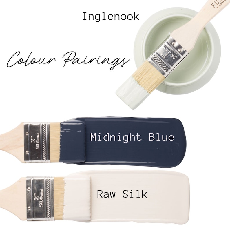 Midnight Blue Fusion Mineral Paint Pint *dark Navy Blue Furniture Paint ...