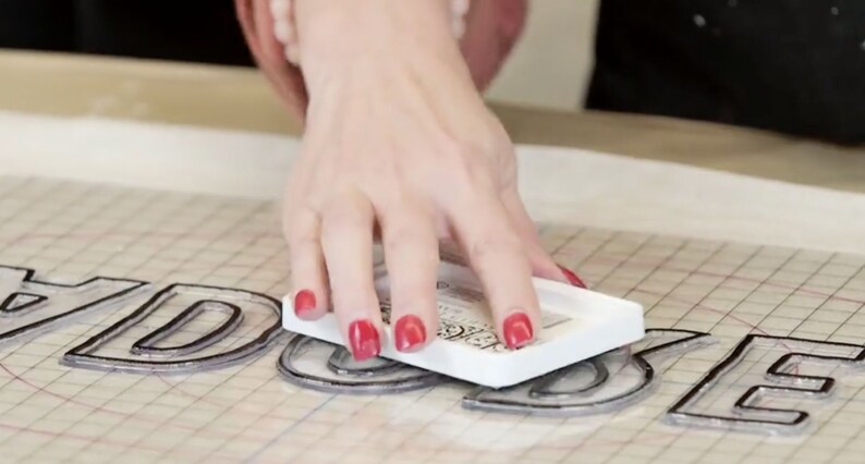 IOD Retro Letter Stamp * Iron Orchid Designs Alphabet Letters Outline ...