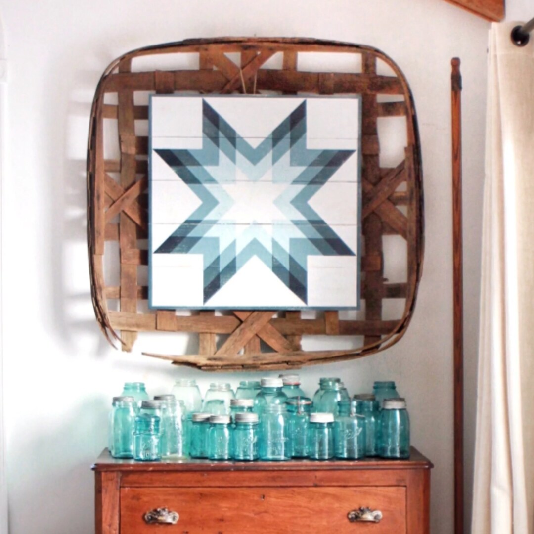 Winter Star Barn Quilt Pattern Book * Baker Nest Wood Quilt DIY ...